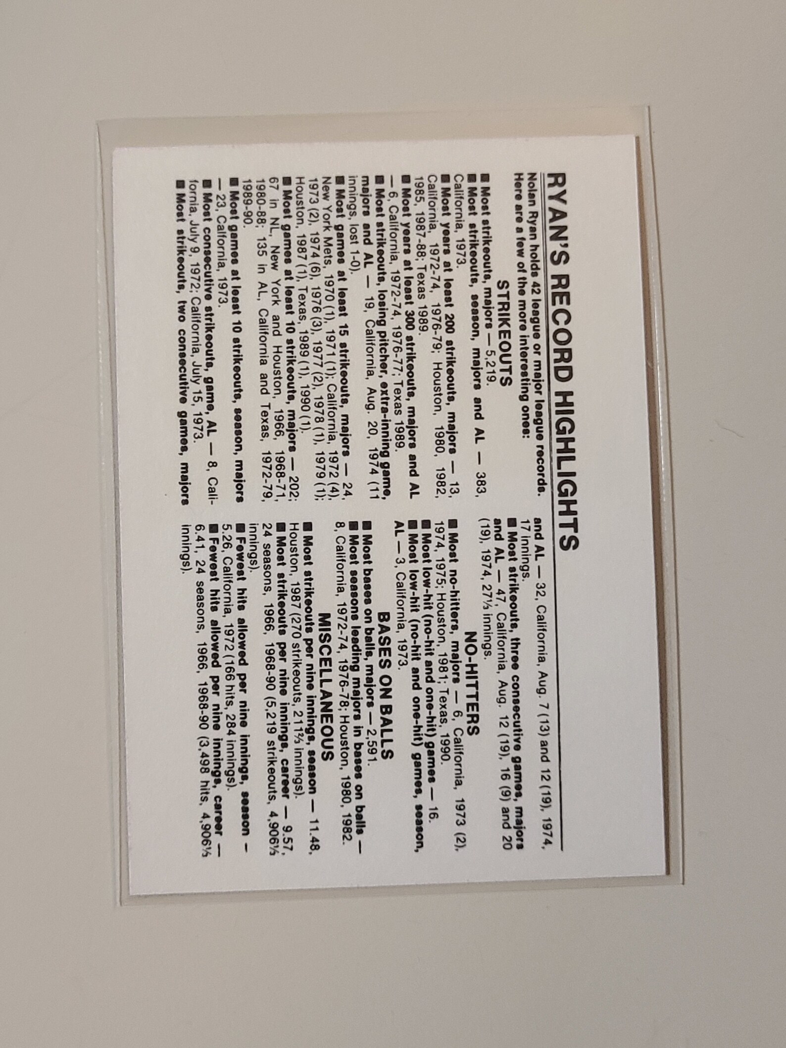 Nolan Ryan Express broder/promo Card Baseball Card - Etsy