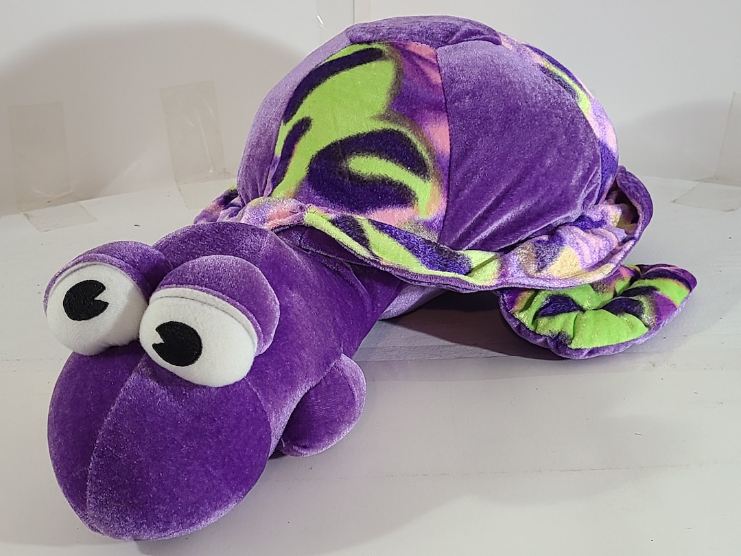 21 Inch Plush Purple Turtle Doll Made by BJ Toy Co Good - Etsy