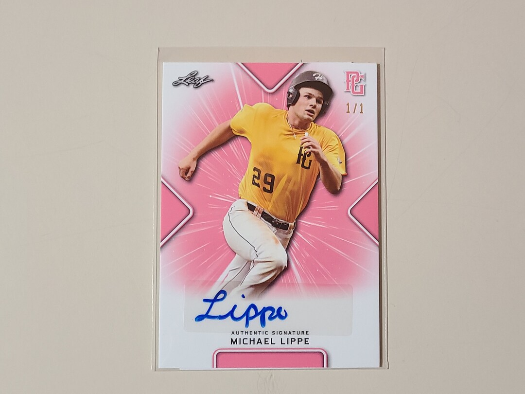 2021 Leaf Perfect Game National Showcase Blank Back Pink Michael Lippe ...