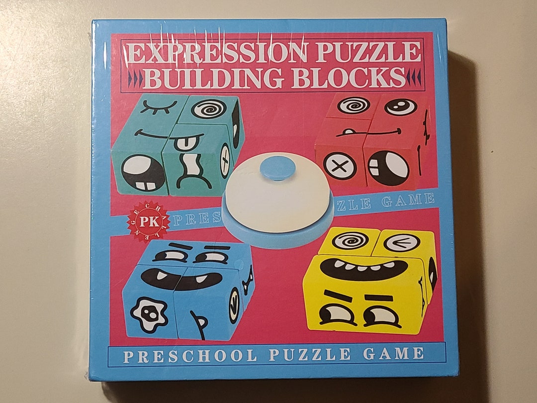 Expression Puzzle Building Blocks Preschool Puzzle Game, Brand New ...