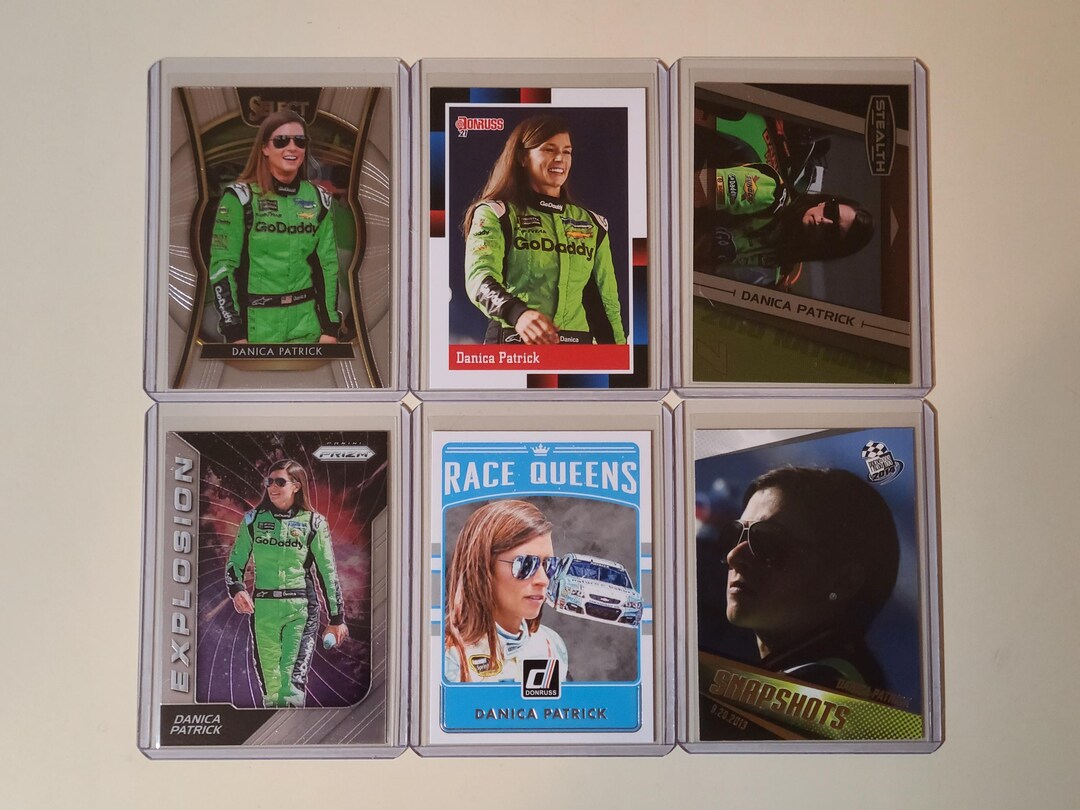 Danica Patrick 6 Nascar Racing Card Lot Select, Donruss, Panini Prizm ...