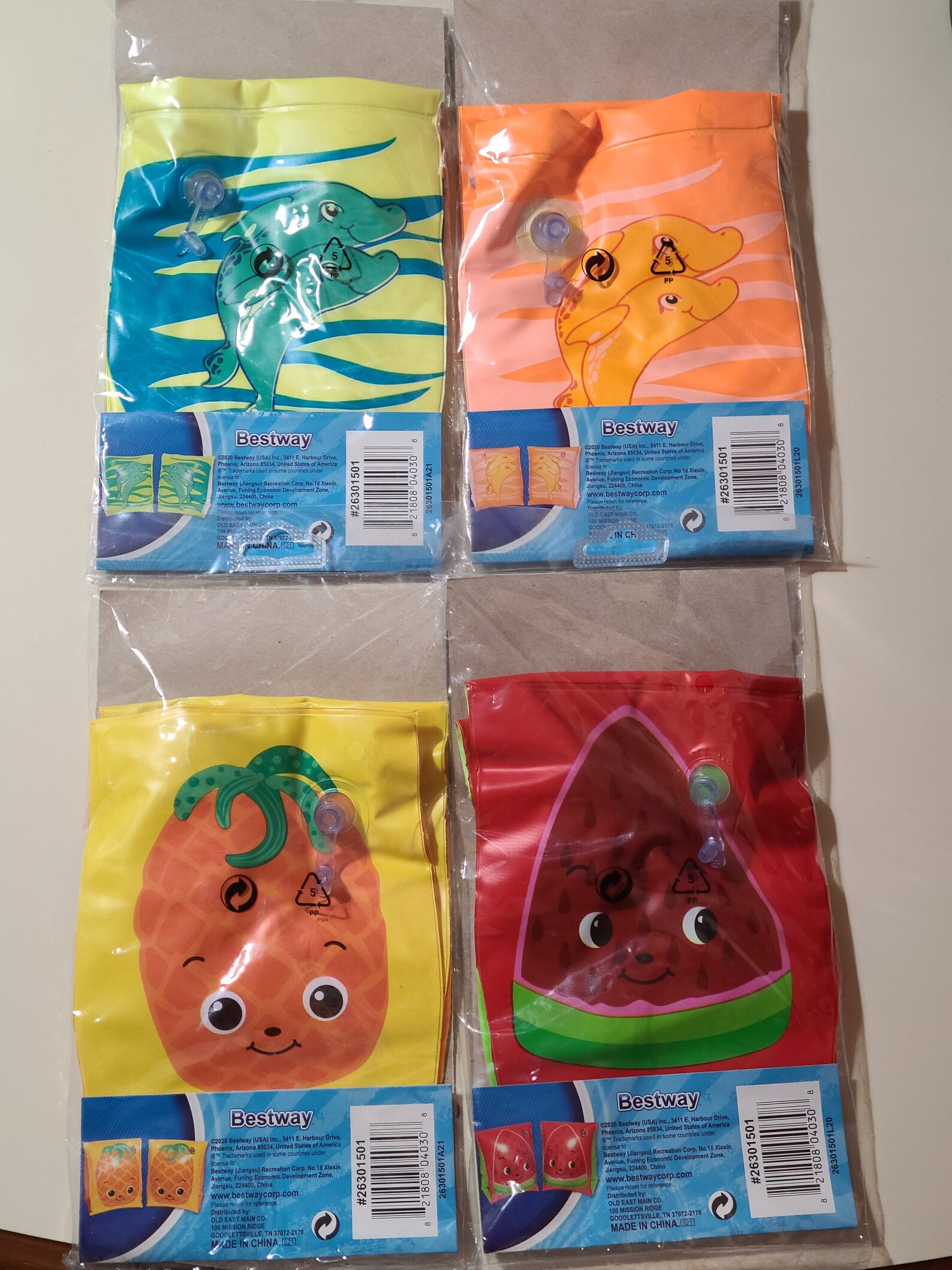 Inflatable Arm Band Floats Brand New Sealed for Ages 3-6 Years Dolphin ...