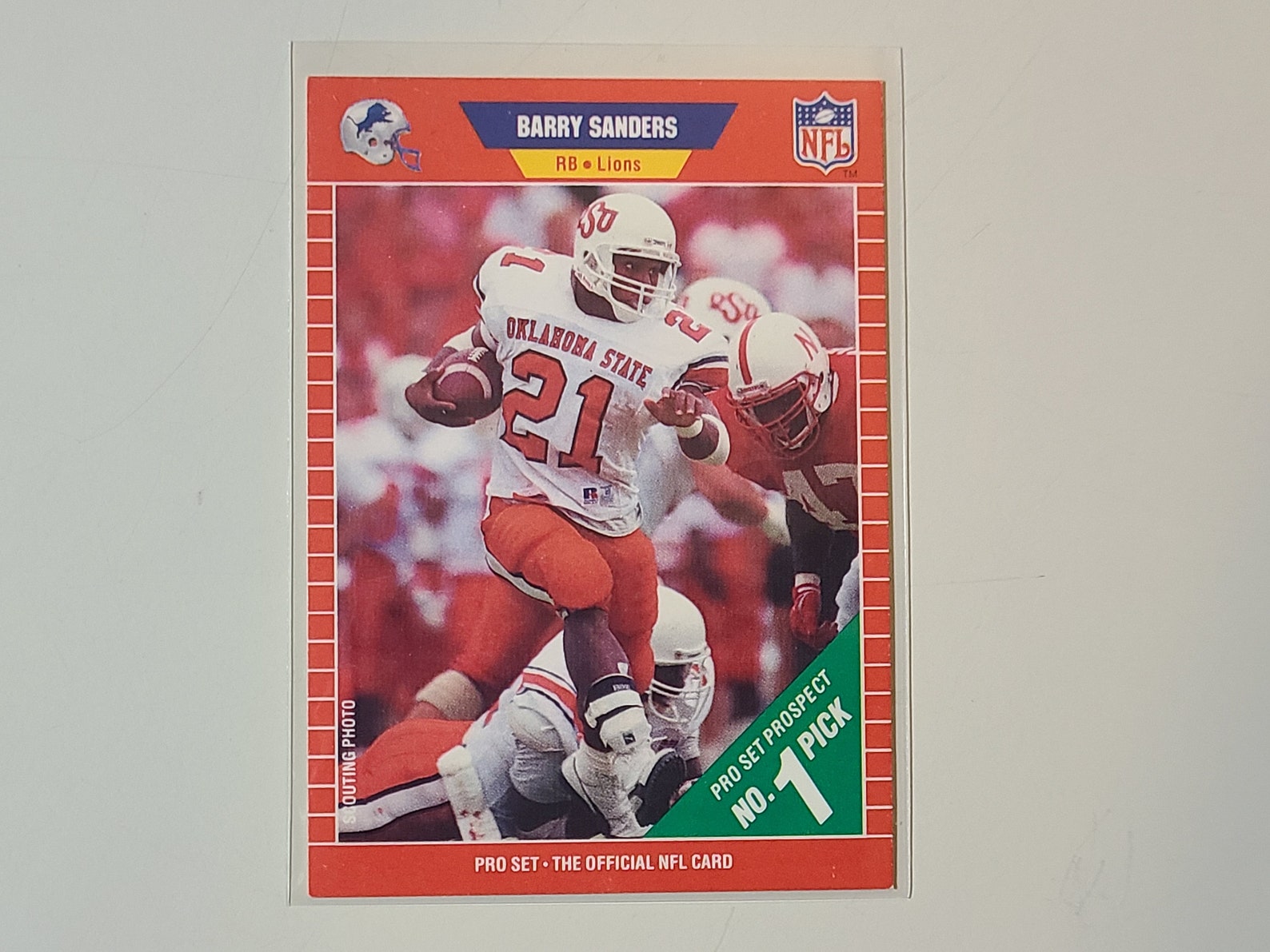 1989 Pro Set Barry Sanders RC Rookie Football Card - Etsy