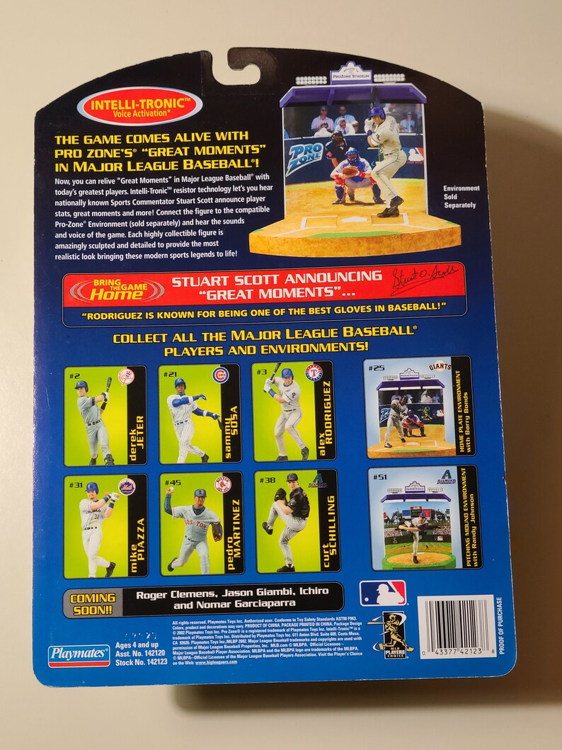 Intelli-tronic Pro Zone: Alex Rodriguez MLB Action Figure, Brand New ...