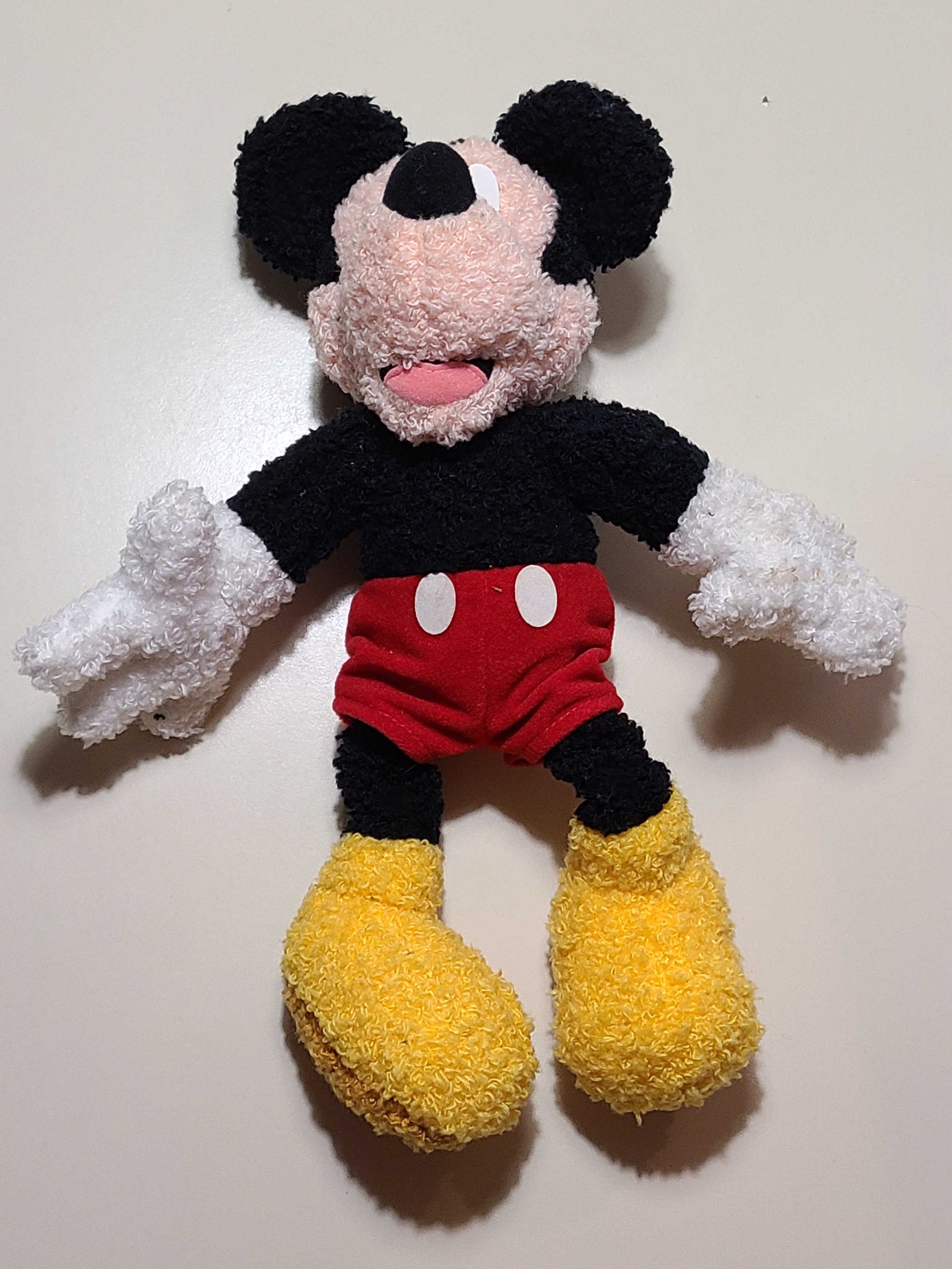 12 Inch Plush Stuffed Mickey Mouse Doll With Jointed Arms - Etsy