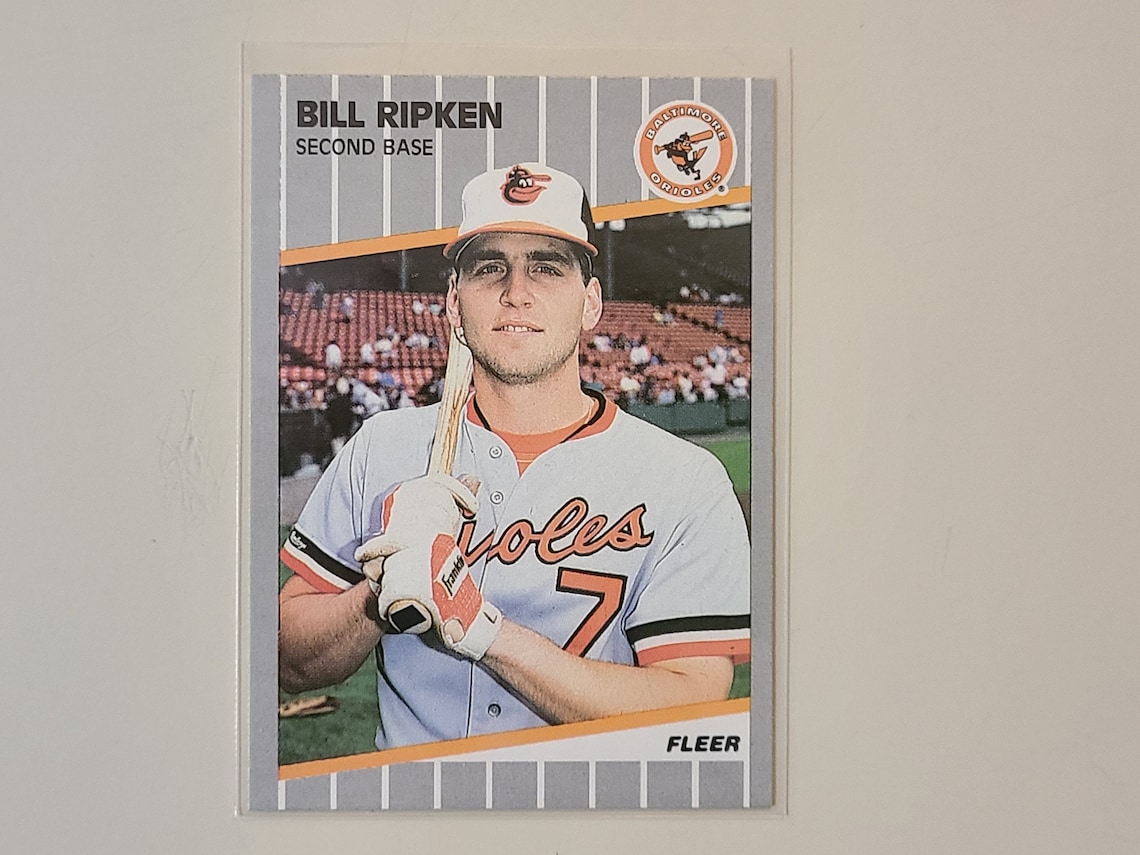 1989 Fleer Bill Billy Ripken Error Black Box Baseball Card - Etsy