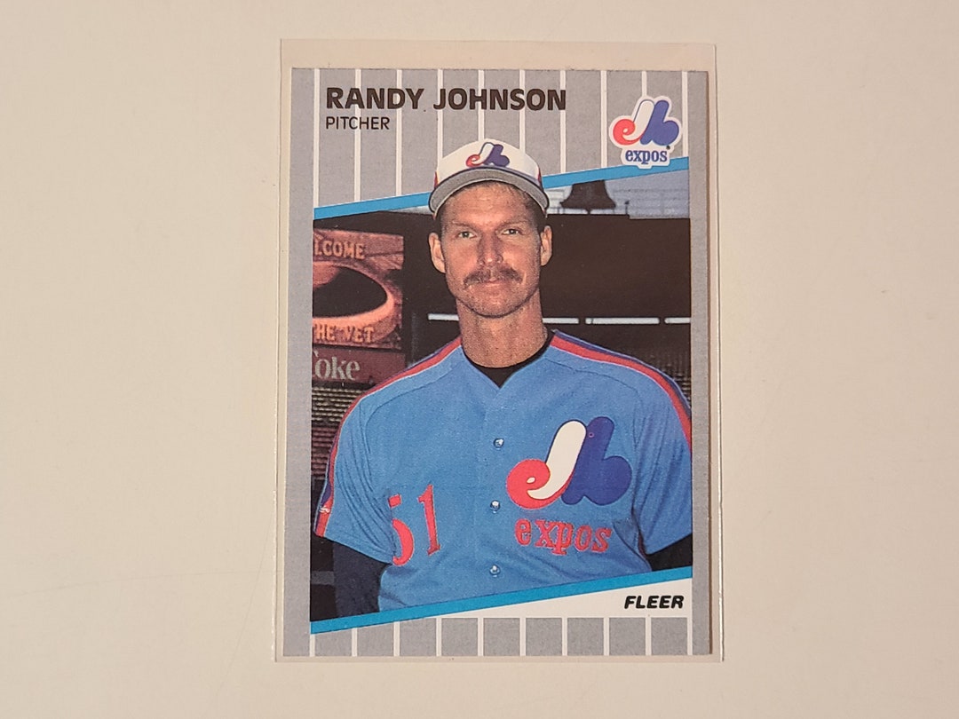 1989 Fleer Randy Johnson RC Rookie Baseball Card - Etsy