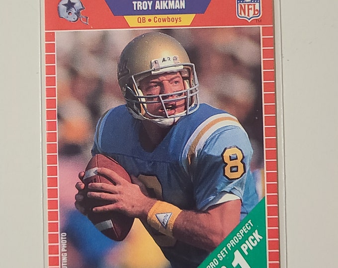 1989 Pro Set Troy Aikman RC Rookie Football Card - Etsy