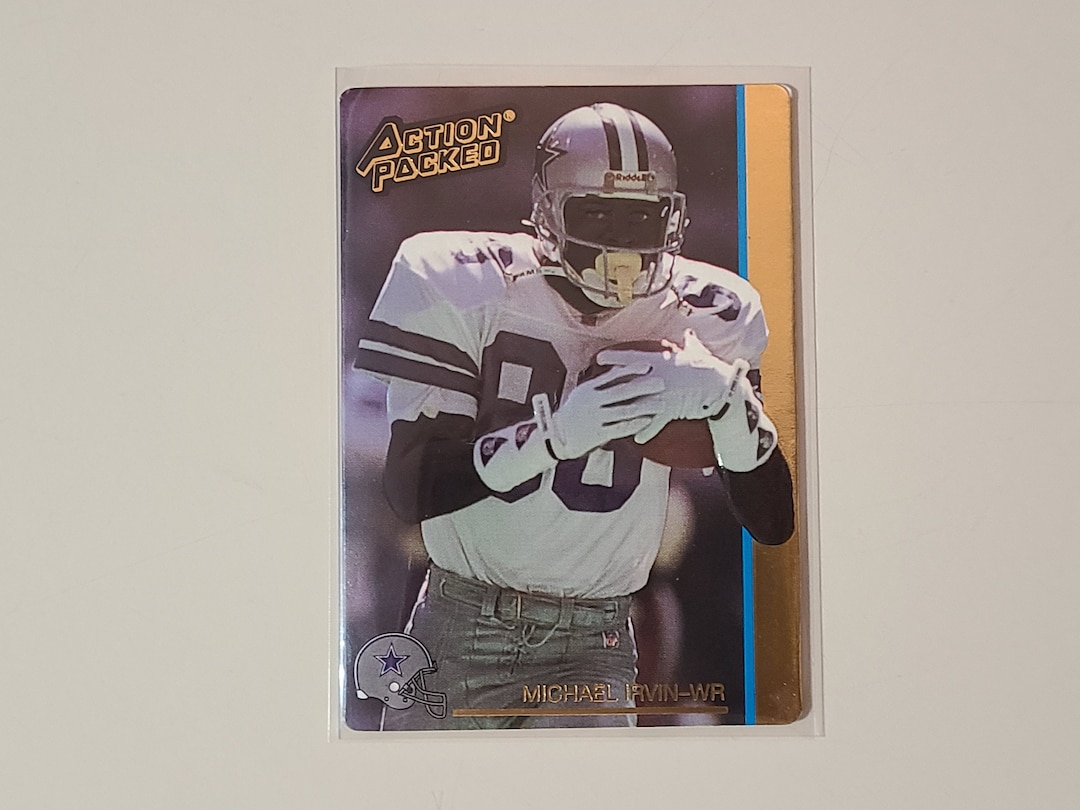 Michael Irvin 1992 Action Packed Braille Football Card - Etsy