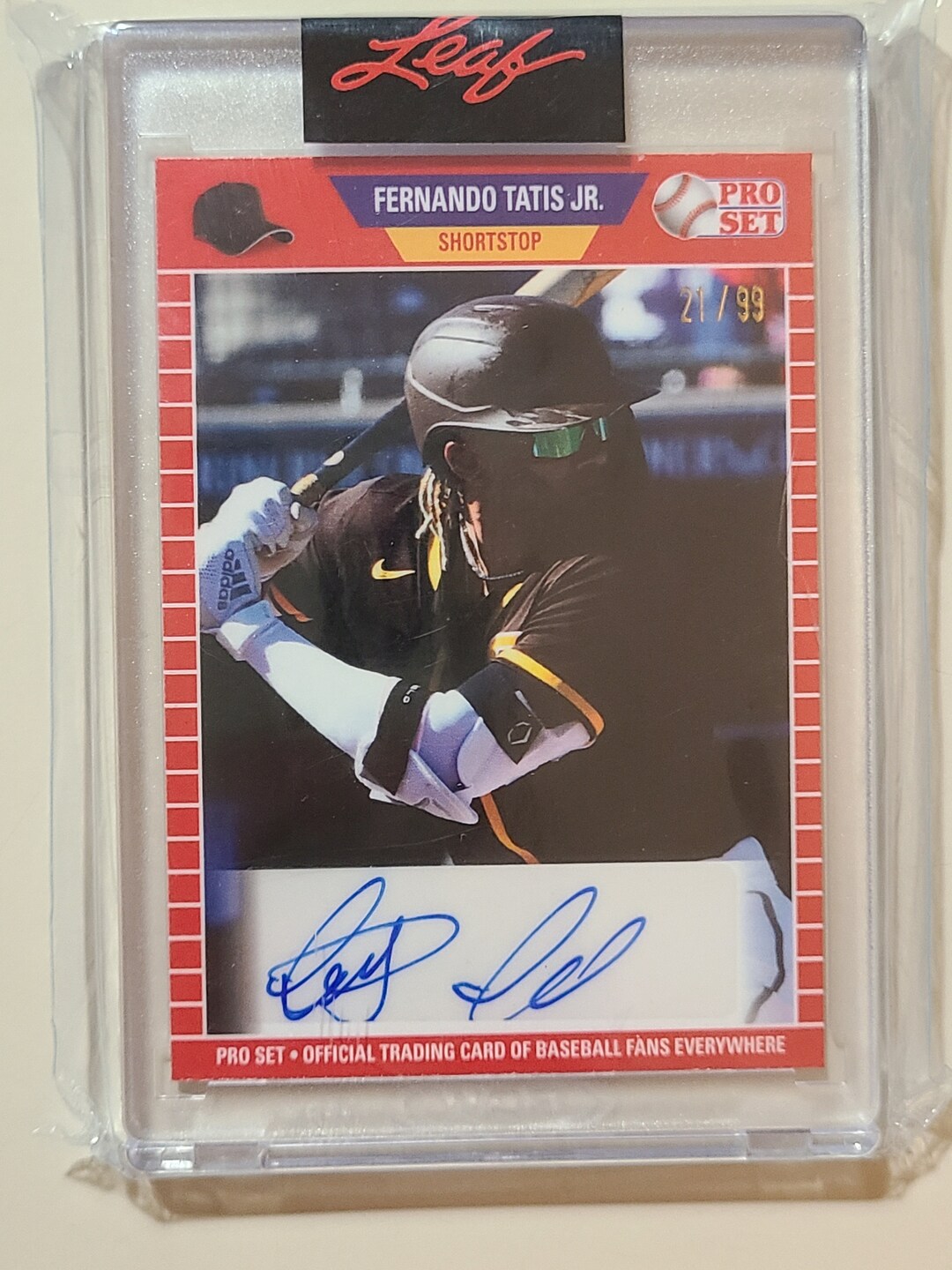 2021 Leaf Pro Set Fernando Tatis Jr. AUTO Autograph Baseball Card ed 21 ...