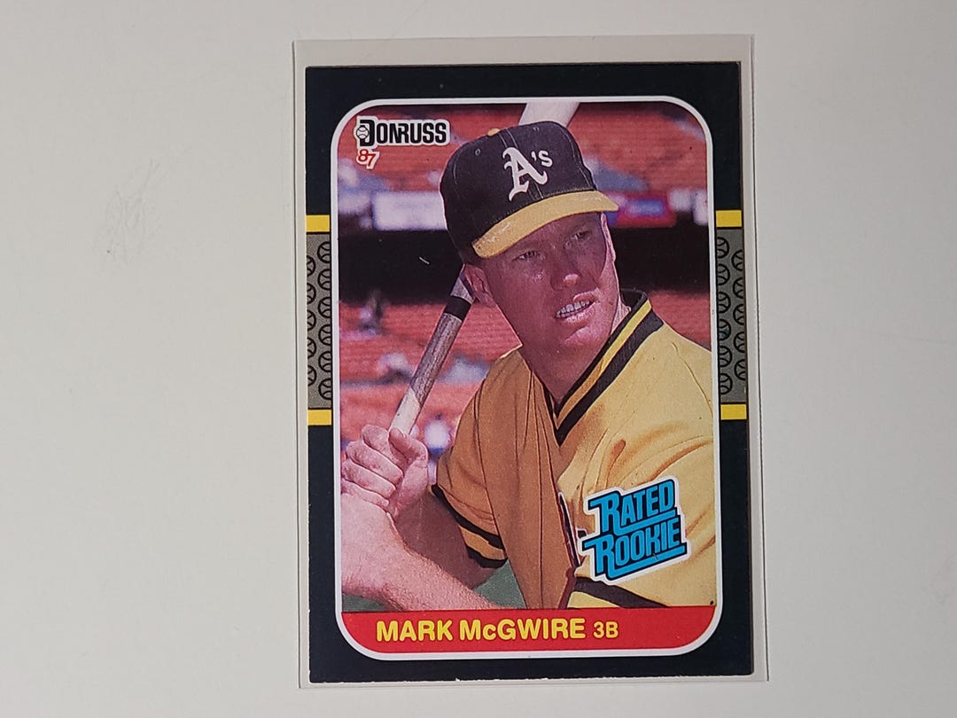 1987 Donruss Mark Mcgwire Rated Rookie Baseball Card - Etsy