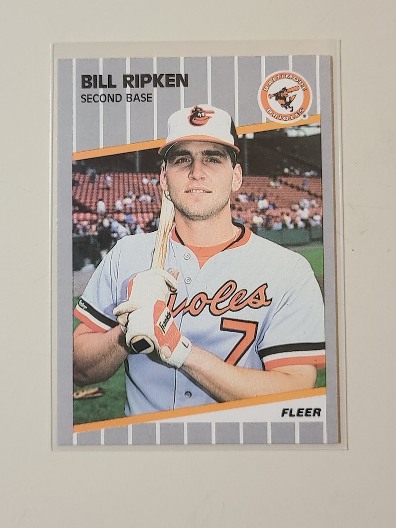 1989 Fleer Bill Billy Ripken Error Black Box Baseball Card | Etsy