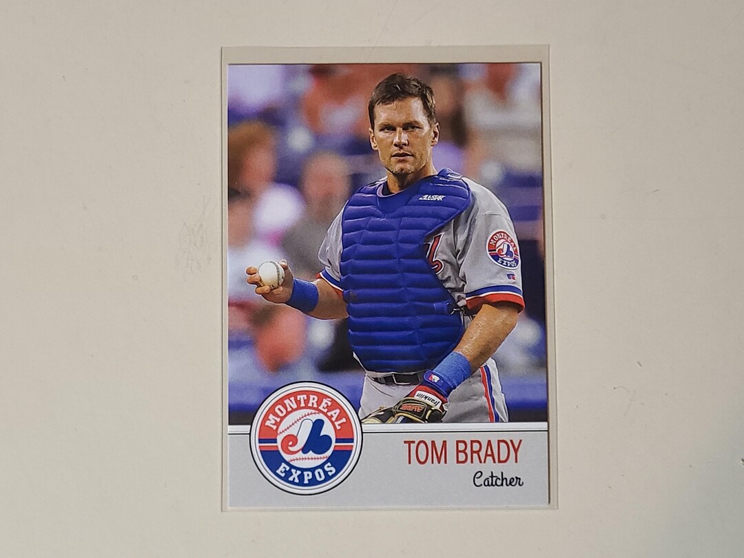 Tom Brady (broder/promo Card) 1995 Baseball Draft Montreal Expos ...