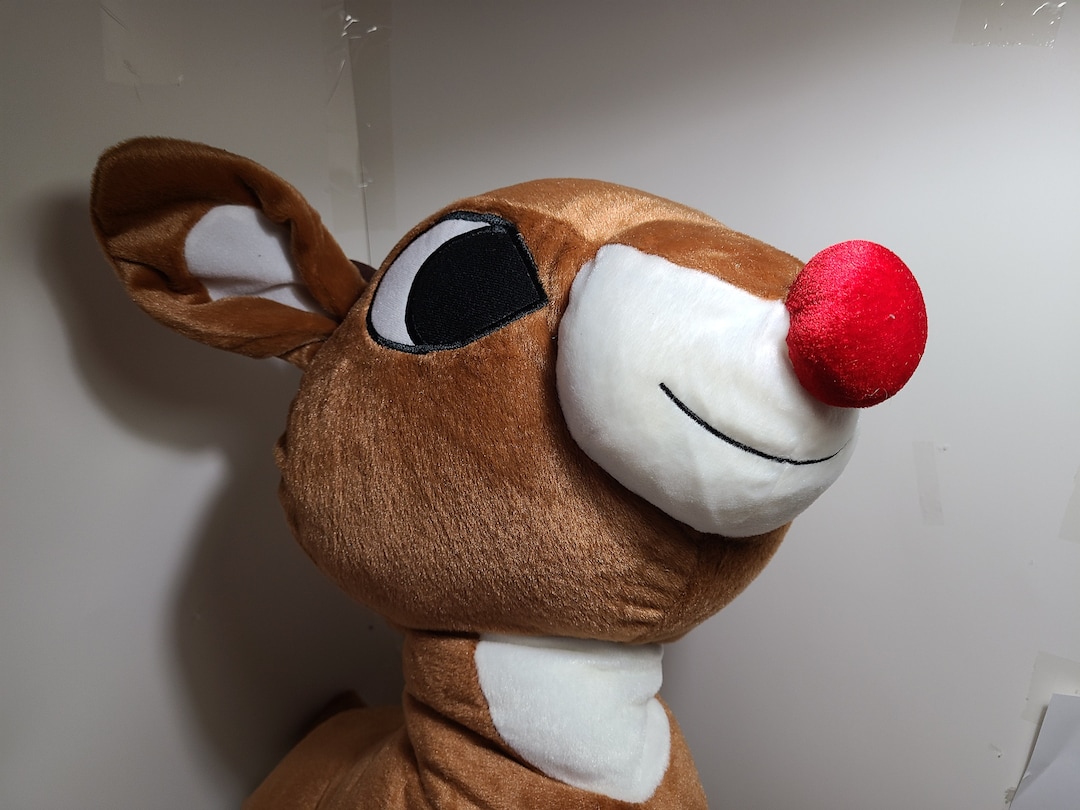 24 Inch Plush Stuffed Rudolph the Red Nosed Reindeer Doll, Made by Toy ...