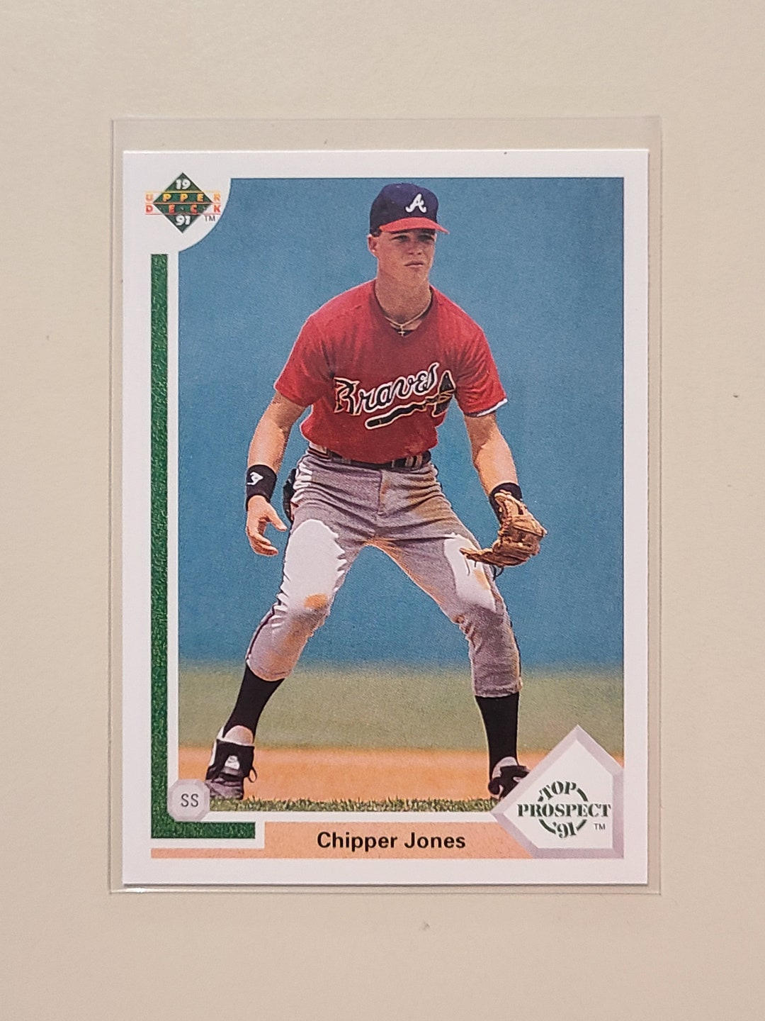 1991 Upper Deck Chipper Jones RC Rookie Baseball Card - Etsy