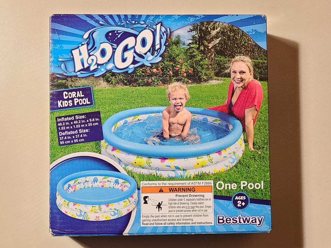 H2O Go! Inflatable Coral Kids Pool by Bestway for Ages 2+ (brand New ...