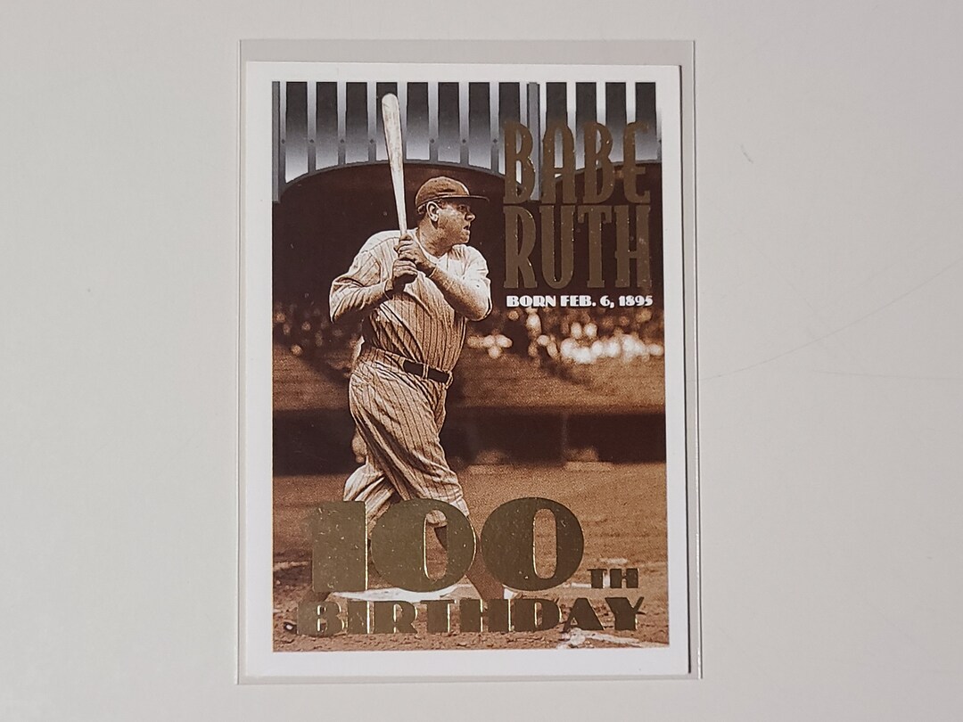 1995 Topps Babe Ruth 100th Birthday Baseball Card - Etsy