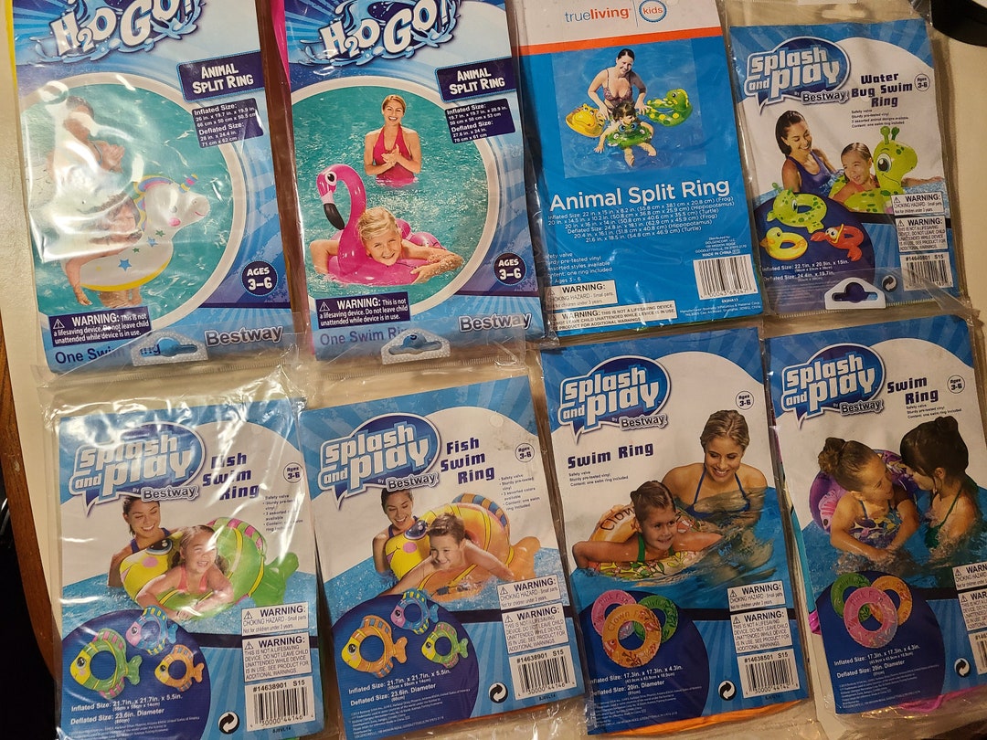 Inflatable Split Ring Swim Ring Floats Brand New Sealed for Ages 3-6 ...