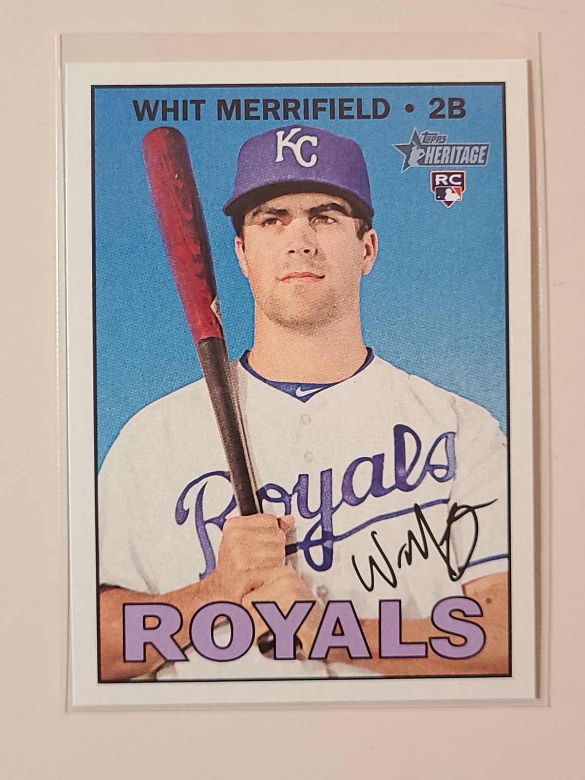 2016 Topps Heritage Whit Merrifield RC Rookie Baseball Card - Etsy