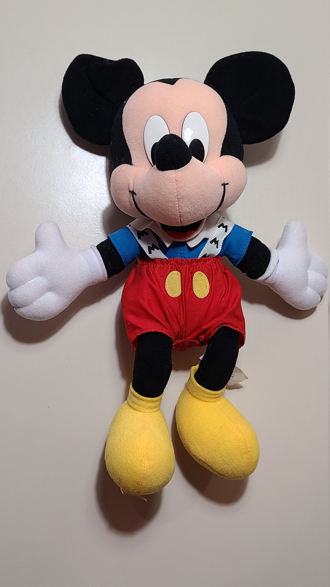 12 Inch Plush Stuffed Mickey Mouse Doll, Made by Mattel, Good Condition ...