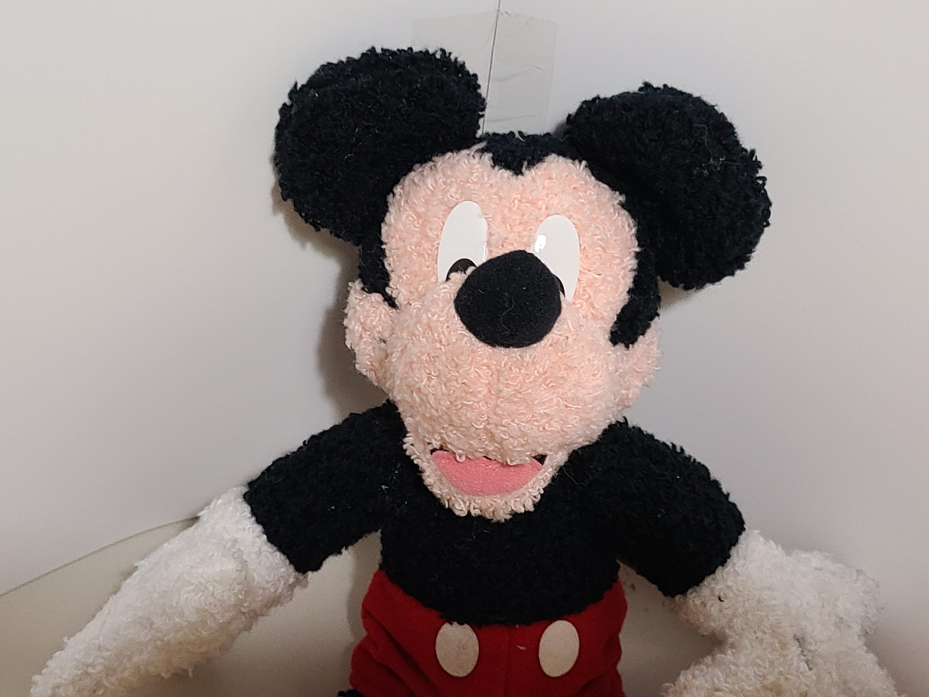 12 Inch Plush Stuffed Mickey Mouse Doll With Jointed Arms - Etsy