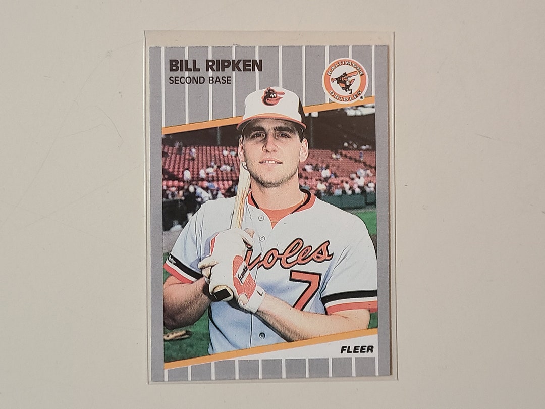 1989 Fleer Bill Billy Ripken Error Black Box Baseball Card - Etsy