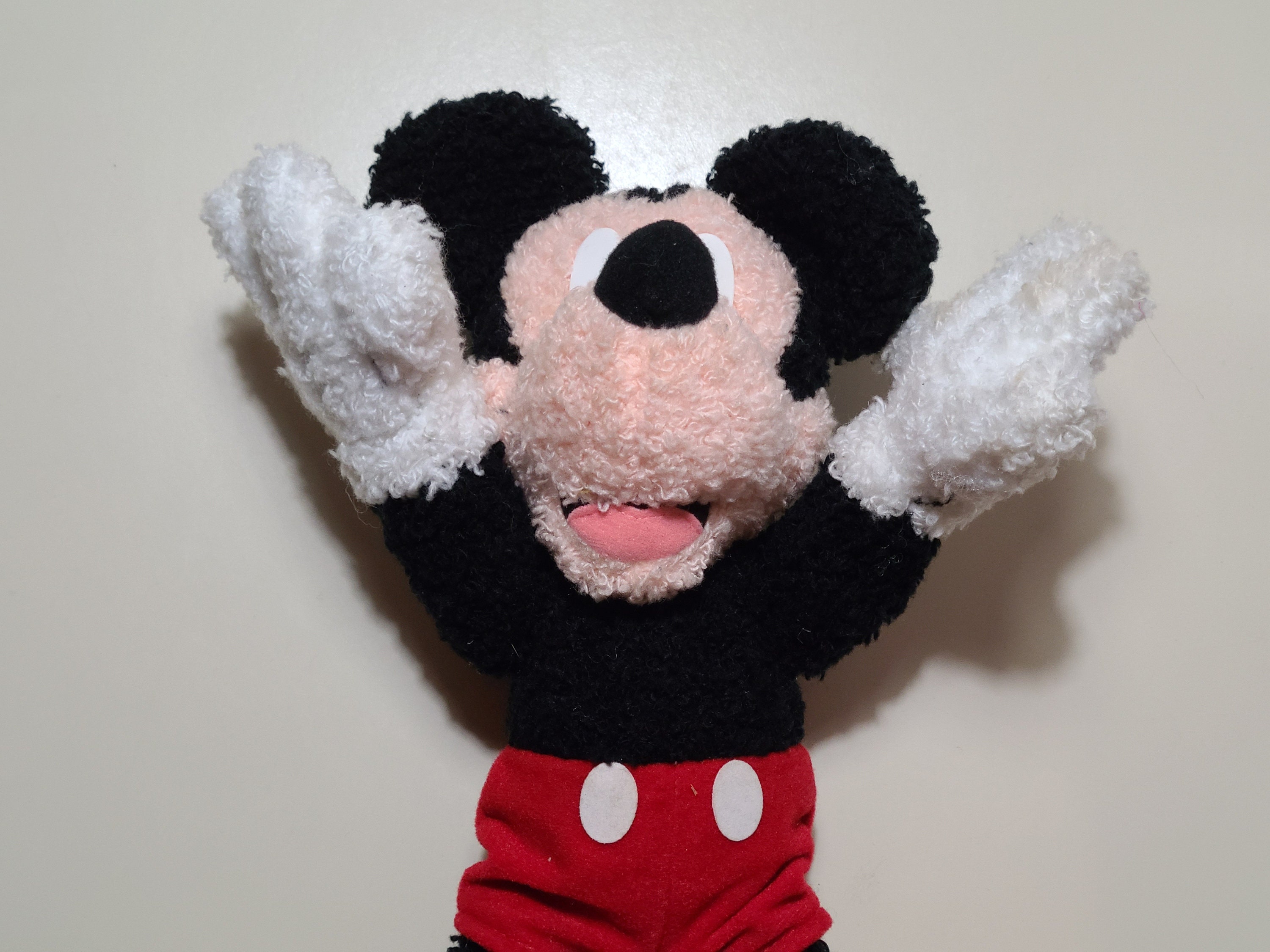 12 Inch Plush Stuffed Mickey Mouse Doll With Jointed Arms - Etsy