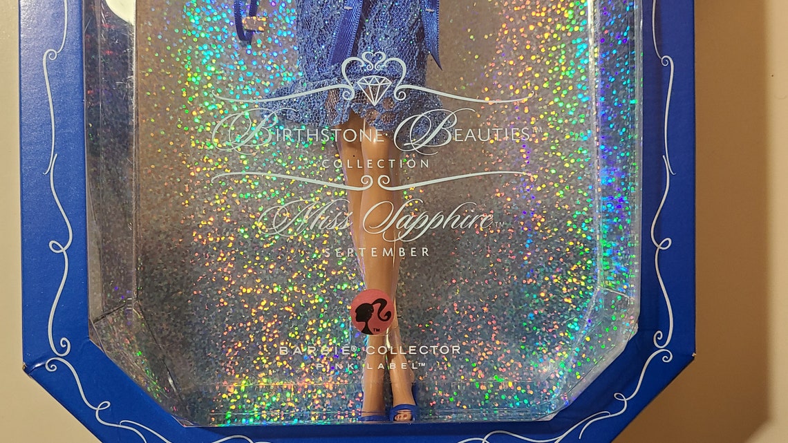 Barbie Collector Pink Label Birthstone Beauties September Miss Sapphire ...