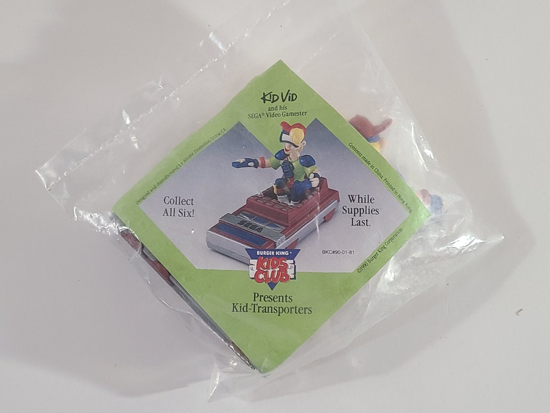 Kid Vid Sega Video Gamester Burger King Kids Club Kid-transporter, New ...