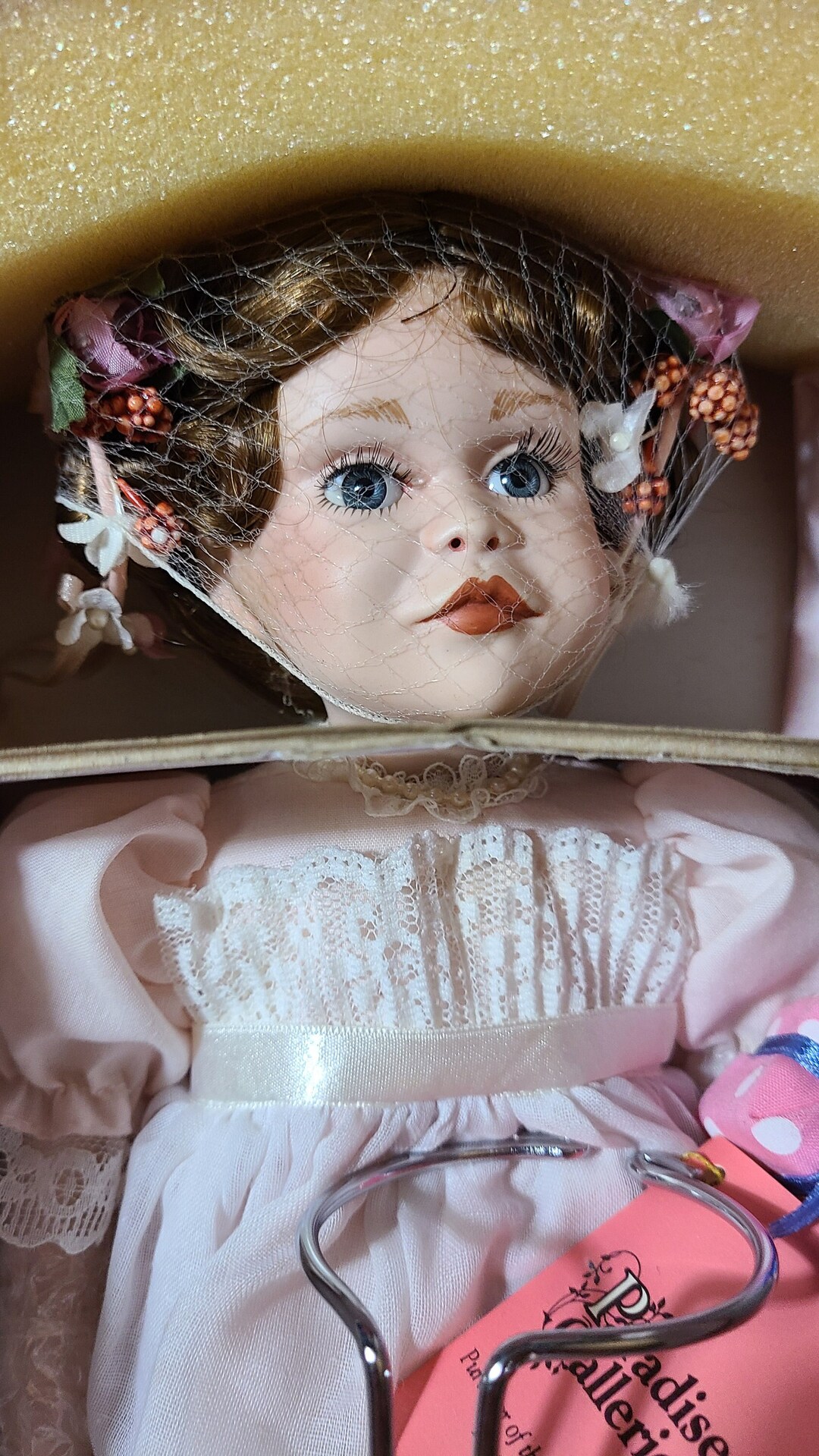 14 Inch Porcelain Girl Doll by Paradise Galleries With Stand (new in ...
