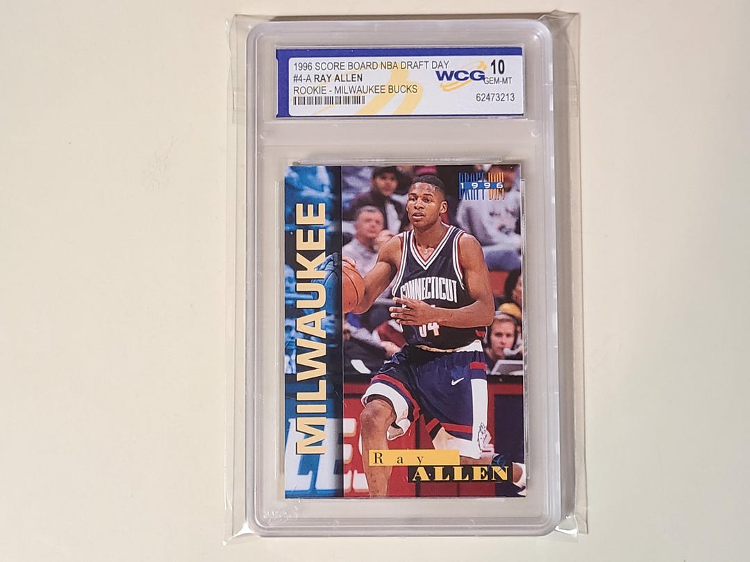 Ray Allen 1996 Score Board Draft Day Rookie Basketball Card Graded WCG 10 Gem Mint - Etsy