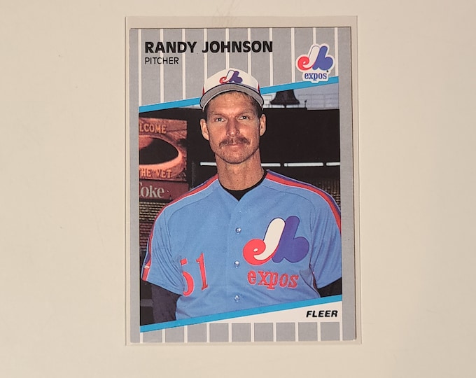 1989 Fleer Randy Johnson RC Rookie Baseball Card - Etsy