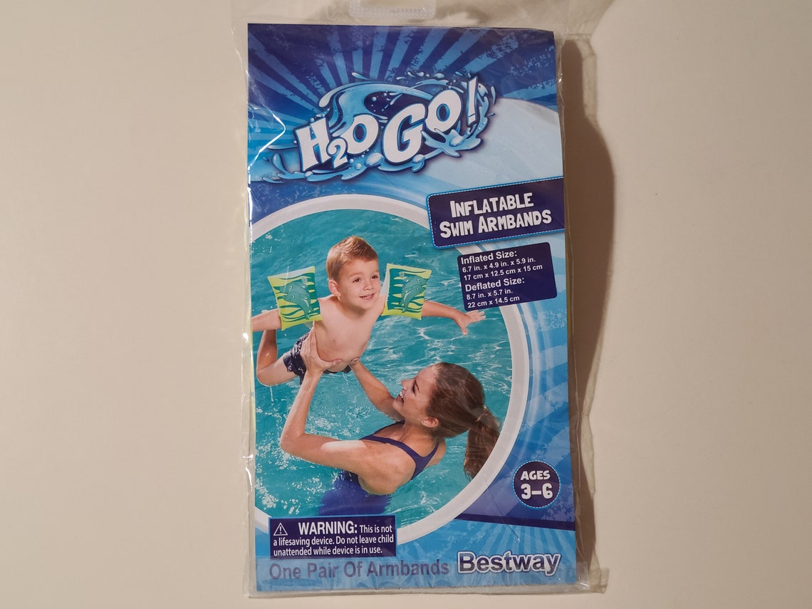 Inflatable Arm Band Floats Brand New Sealed for Ages 3-6 Years Dolphin ...