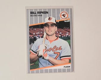 1989 Bill Ripken Black Scribble Error Variant Fleer Baseball Card 616 ...