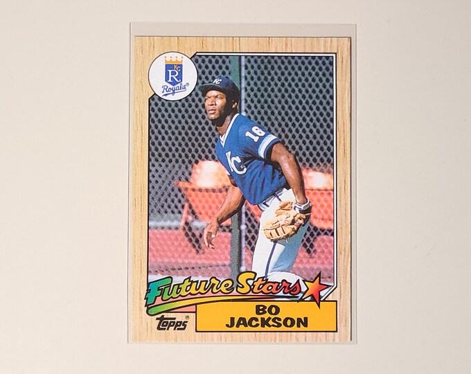 1987 Topps Bo Jackson RC Rookie Baseball Card - Etsy