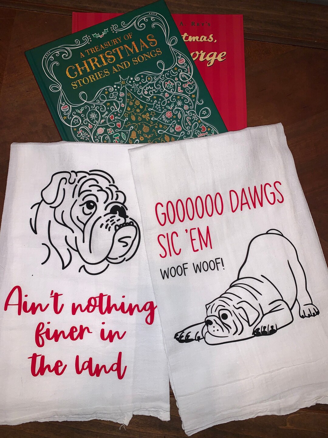 UGA Tea Towels/flour Sack Towels - Etsy
