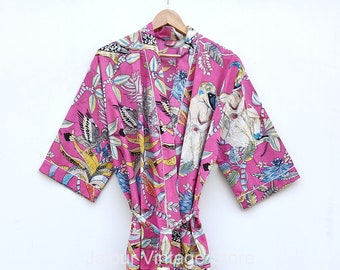 Cotton Kimono Robe - Etsy