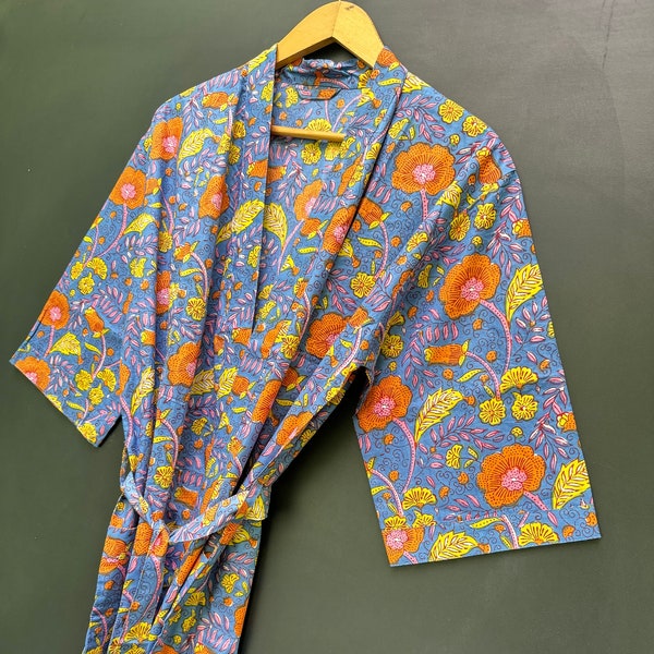 Cotton Kimono Robe - Etsy