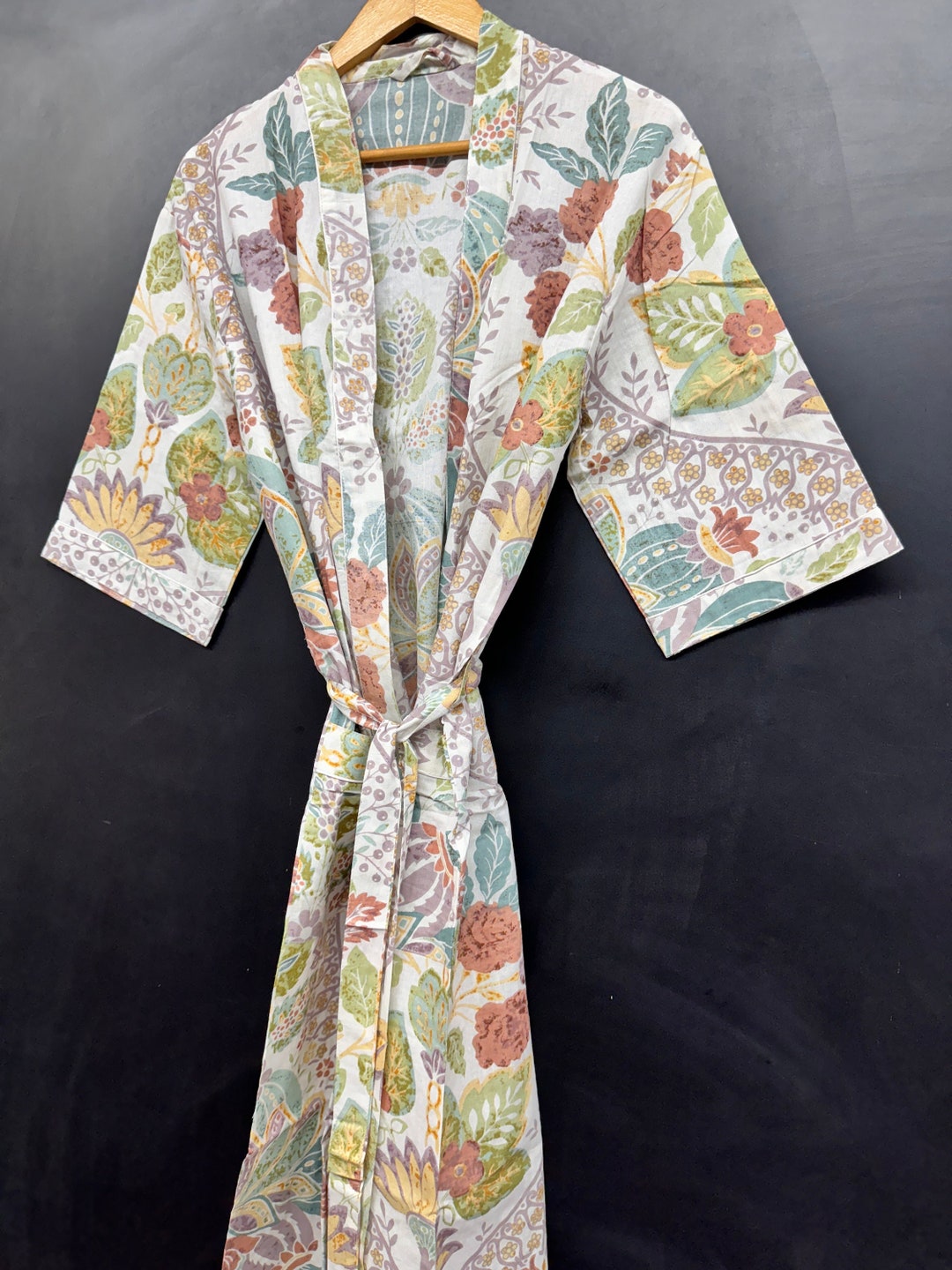 Summer Cotton Kimono Robes, Soft and Comfortable Bathrobes, Kimono ...