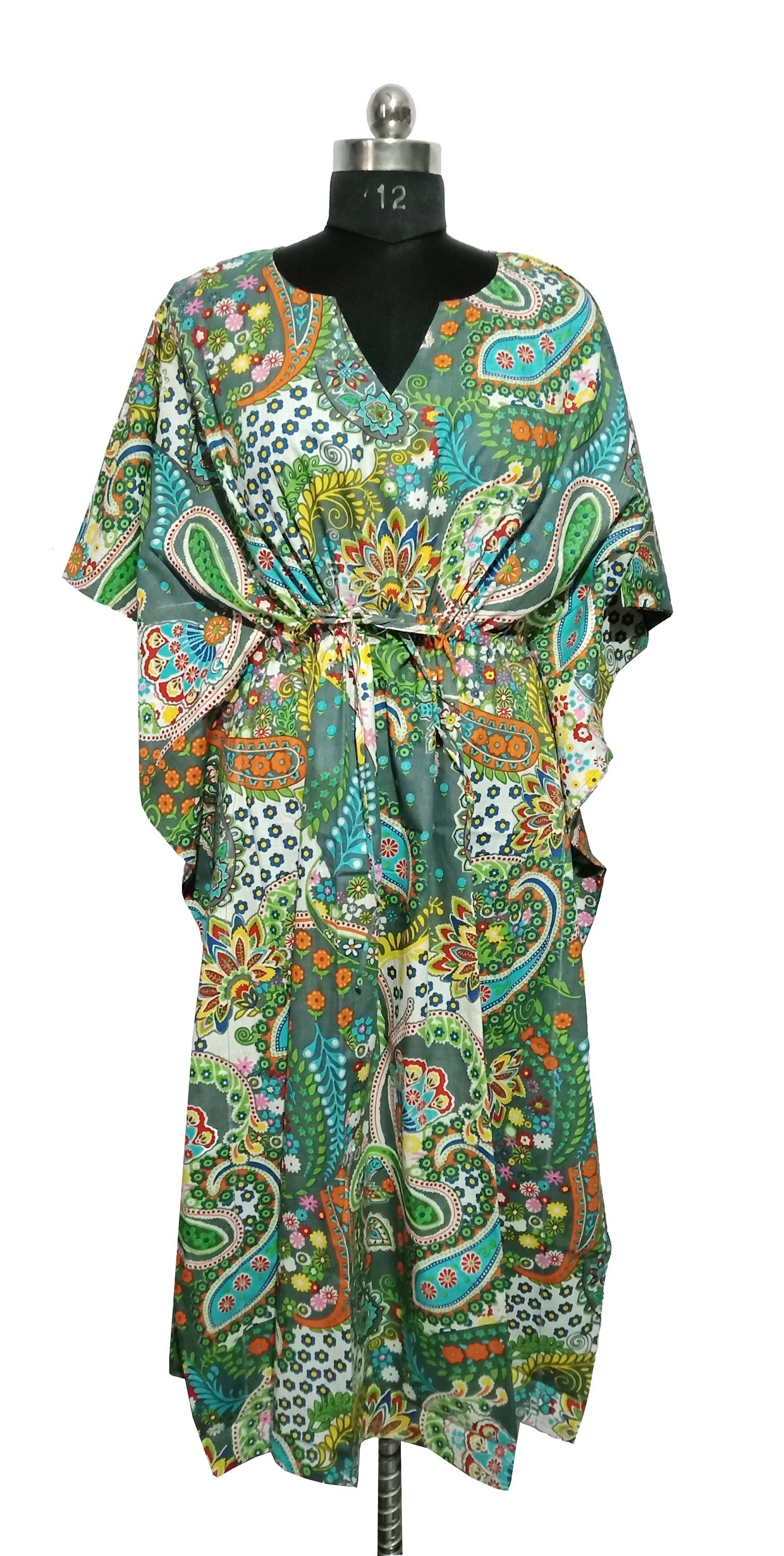 Paisley Print Women Wear Cotton Kaftans Free Size Women - Etsy