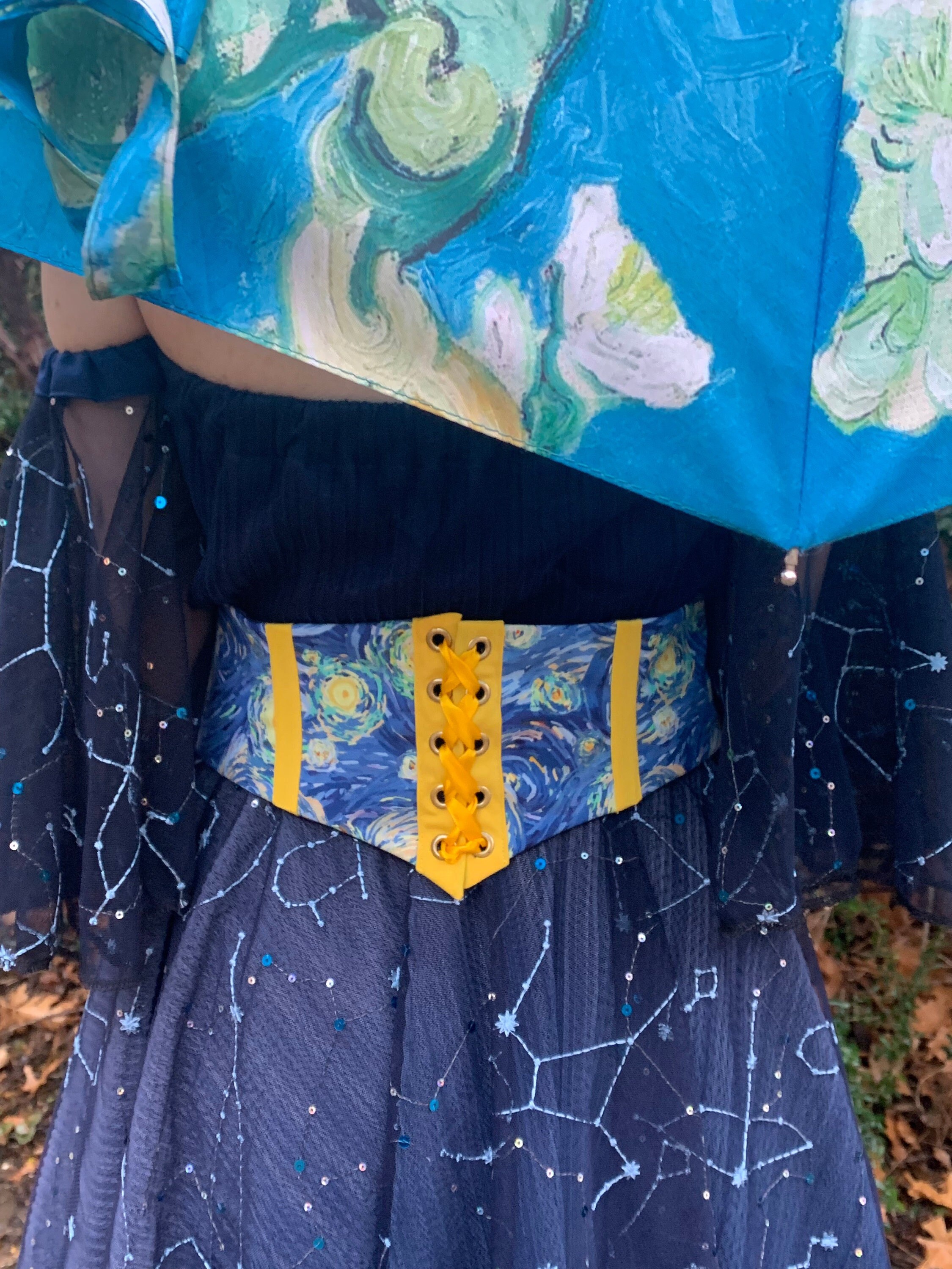 Starry Night Corset Belt Handmade - Etsy
