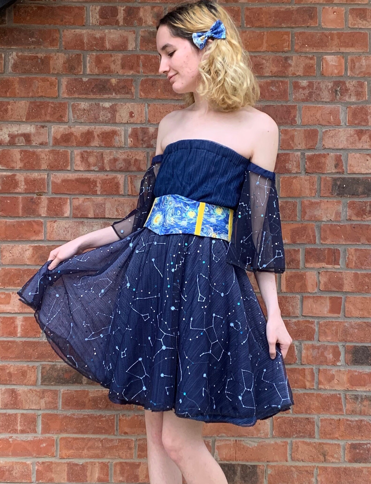 Starry Night Corset Belt Handmade - Etsy