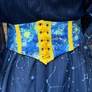 Starry Night Corset Belt Handmade - Etsy