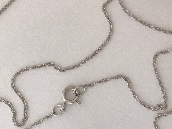 14K Solid White Gold Rope Chain Necklace Women Real Gold - Etsy