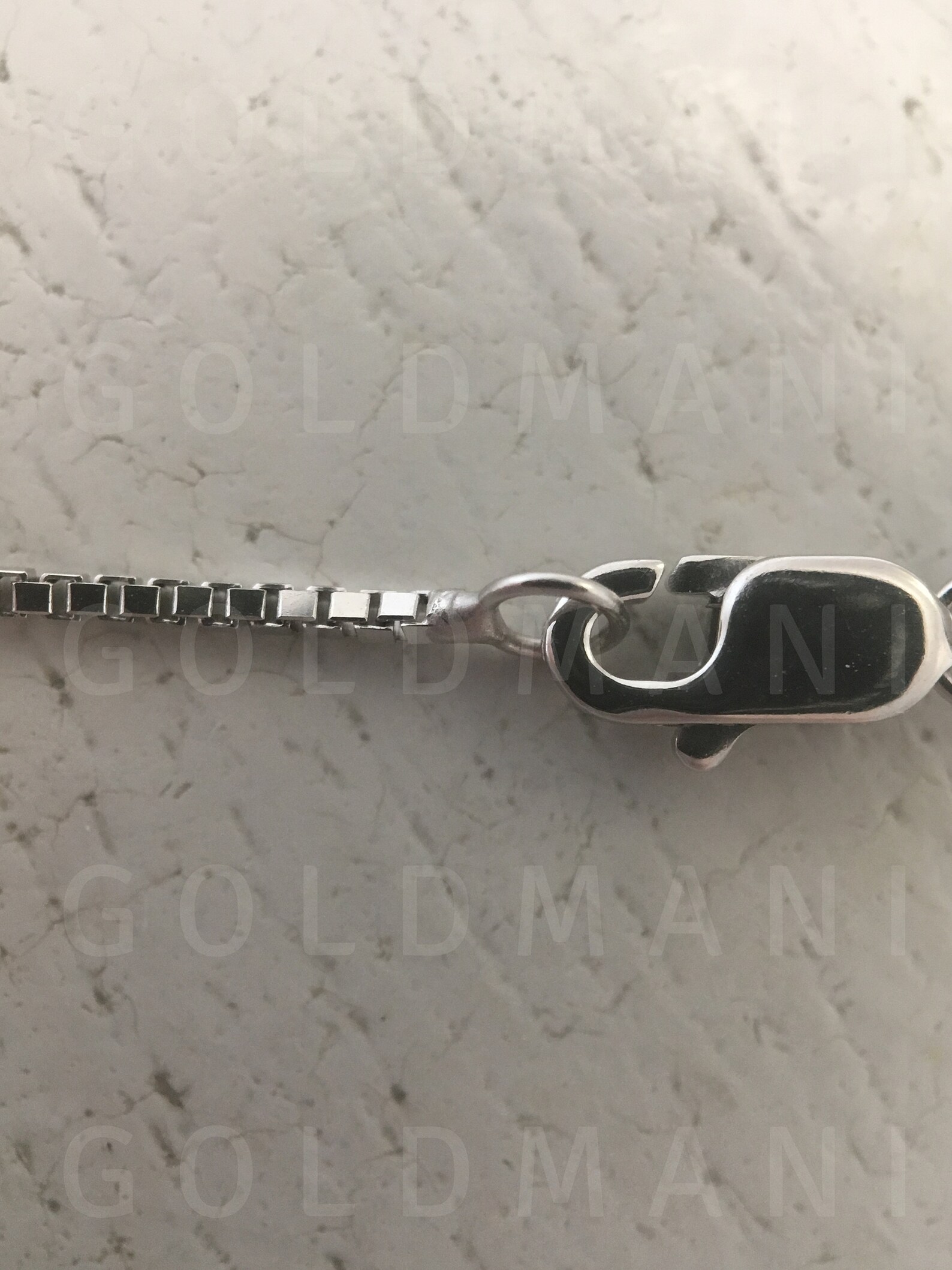 10K Solid White Gold Box Chain Necklace 16-24 0.5mm | Etsy