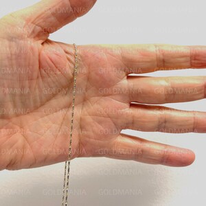 14K Two Tone Solid Gold Lumina Link Chain Necklace, 16" 18" 20" 24", 1 ...