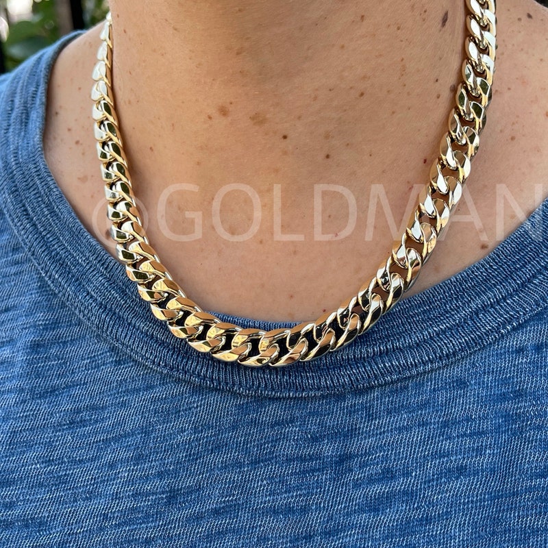 14k Cuban Link Chain - Etsy