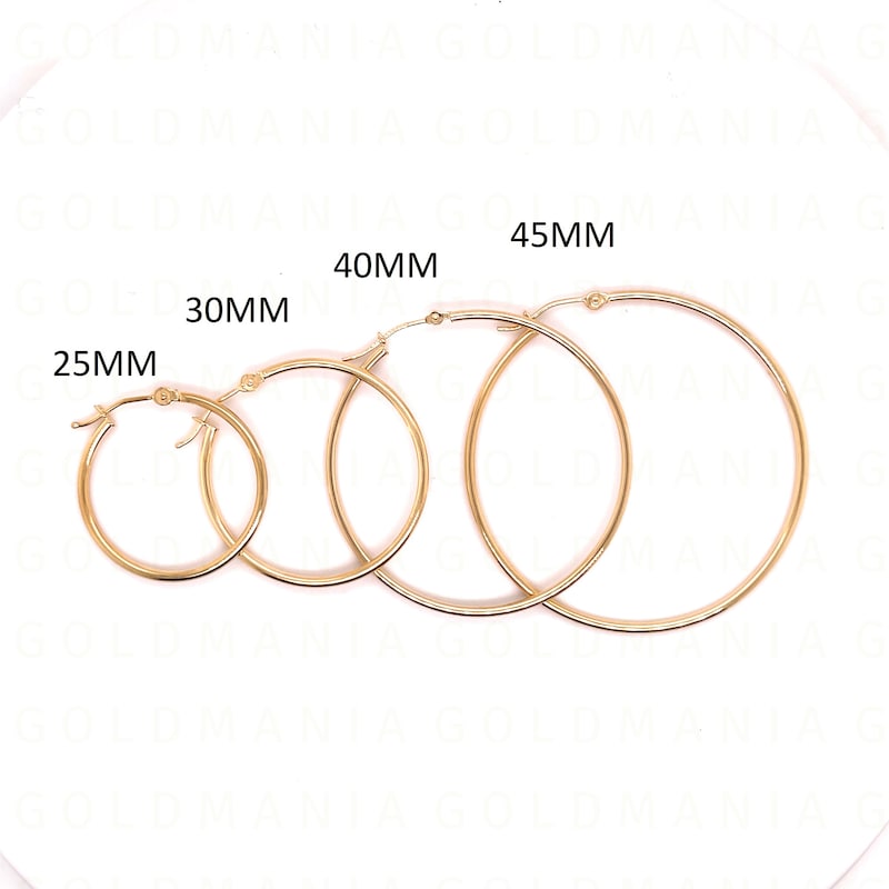 Gold Hoop Earrings - Etsy Gold Hoop Earrings - Etsy
