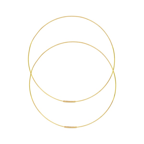 Thin Gold Earrings - Etsy