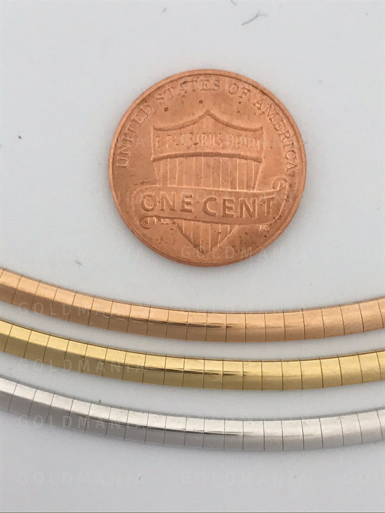 14K Solid Gold Omega Chain Necklace 16 18 - Etsy